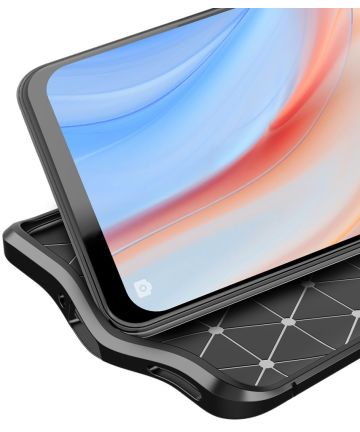 Oppo Reno 4 5G Hoesje Litchi Skin Back Cover Zwart | GSMpunt.nl