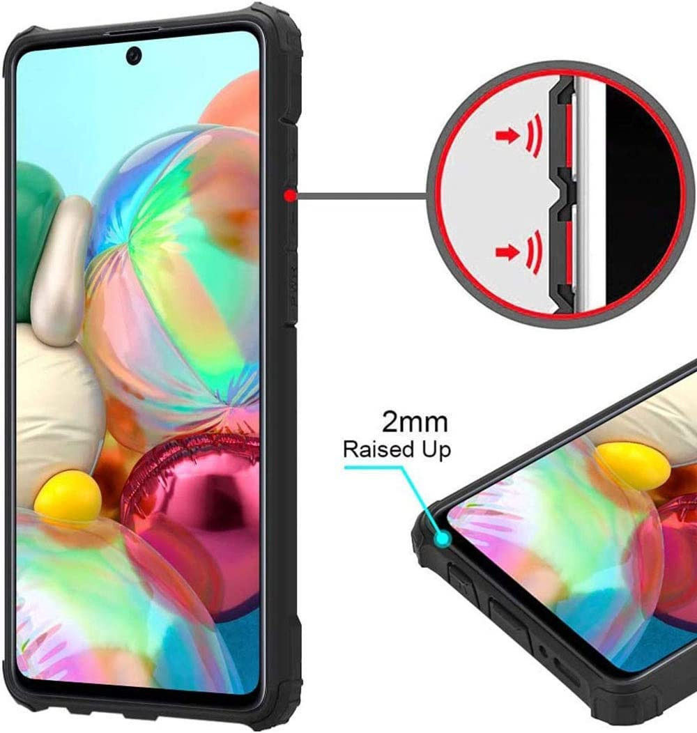 Huawei P Smart 2021 Hoesje Hybride Shock Proof Back Cover Zwart ...