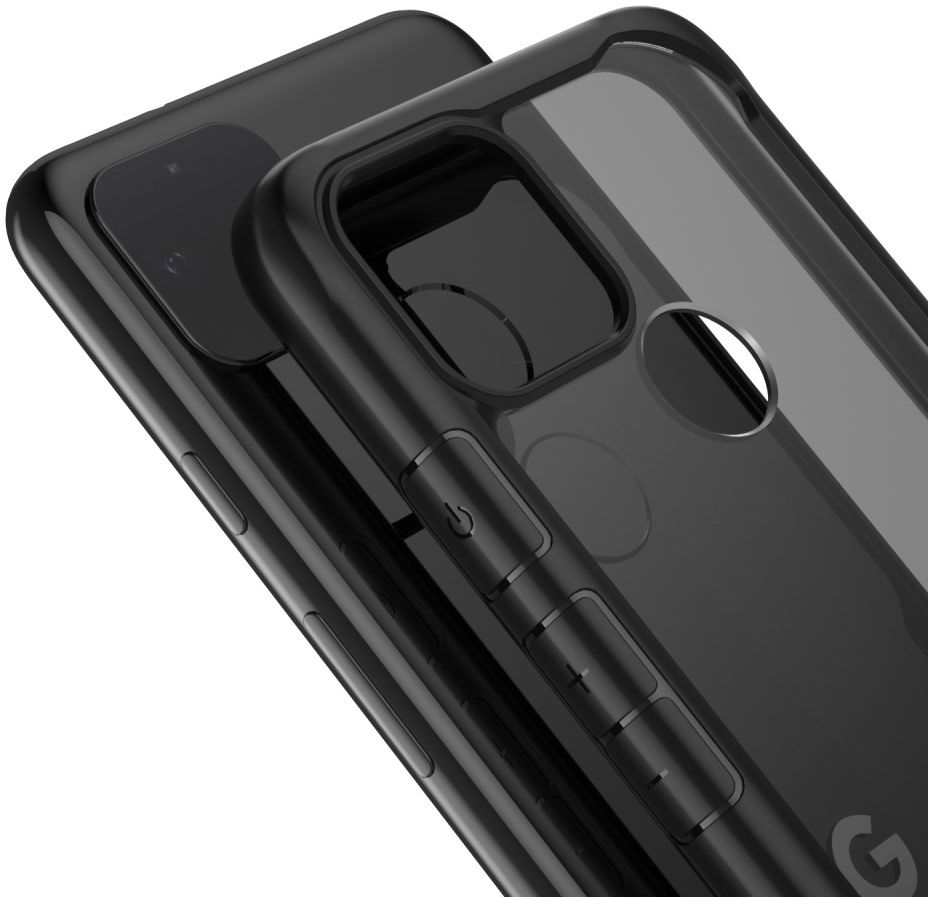 Google Pixel 5 Hoesje Hybride Back Cover Shock Proof Zwart | gsmpunt