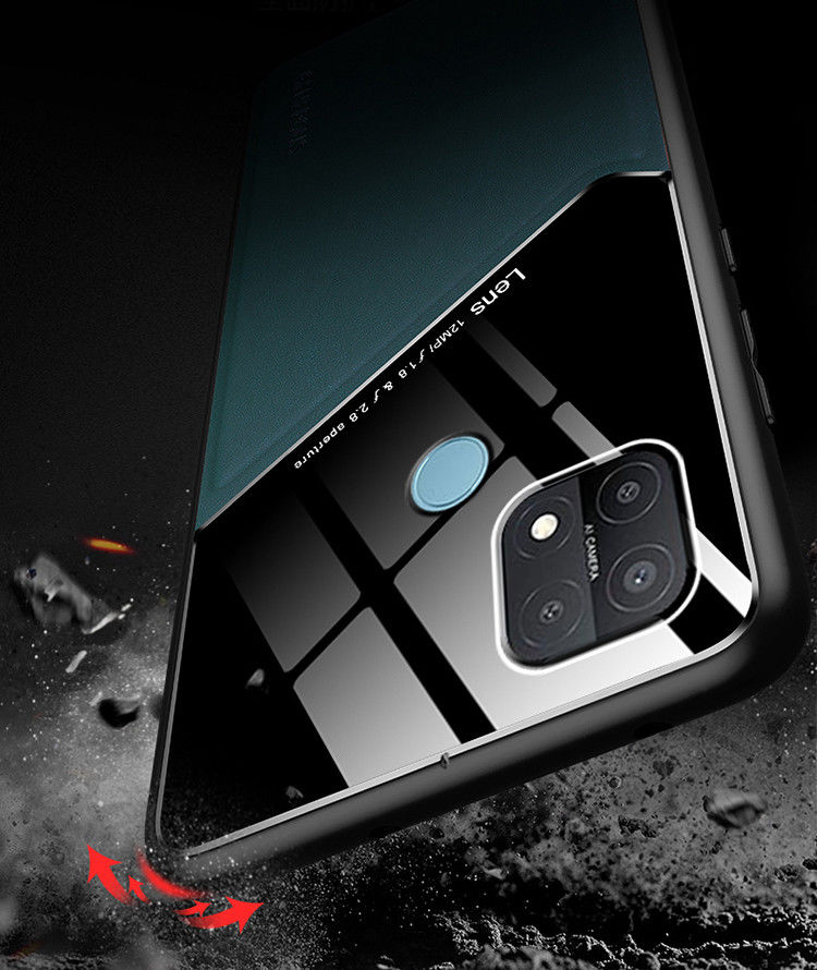 Oppo A15 Hoesje TPU Hybride Back Cover Rood | gsmpunt