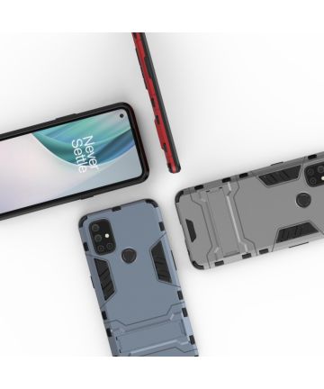 OnePlus Nord N10 Hoesje Shock Proof Back Cover Met Kickstand Zwart ...