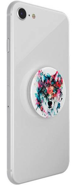 PopSockets PopGrip PopTop Telefoon Greep en Standaard PopSockets Wolf ...