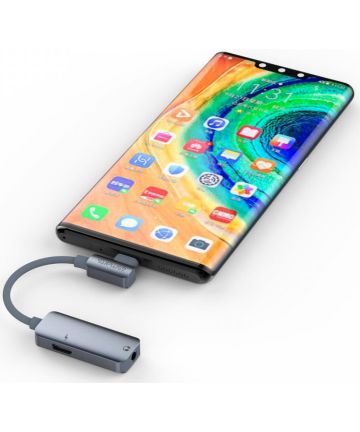 4smarts Active Audio USB-C naar USB-C en 3.5mm Aux Audio Splitter ...