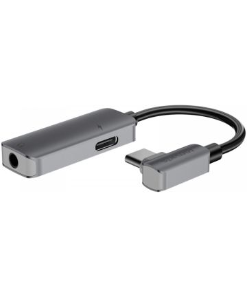 4smarts Active Audio USB-C naar USB-C en 3.5mm Aux Audio Splitter ...