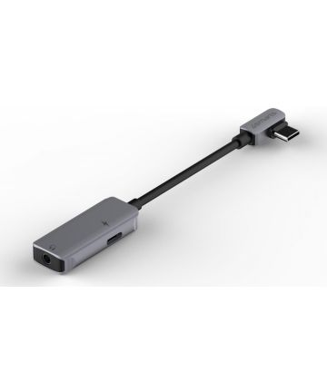 4smarts Active Audio USB-C naar USB-C en 3.5mm Aux Audio Splitter ...