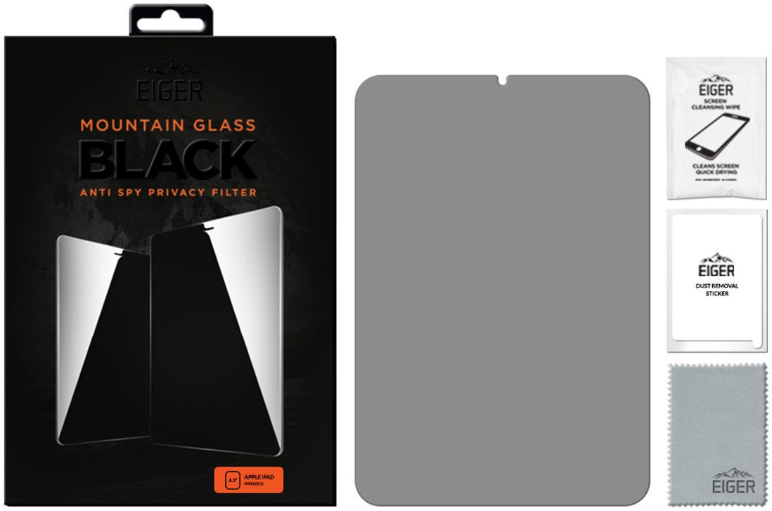 Eiger Apple iPad Mini 6 Privacy Glass Case Friendly Screen Protector ...