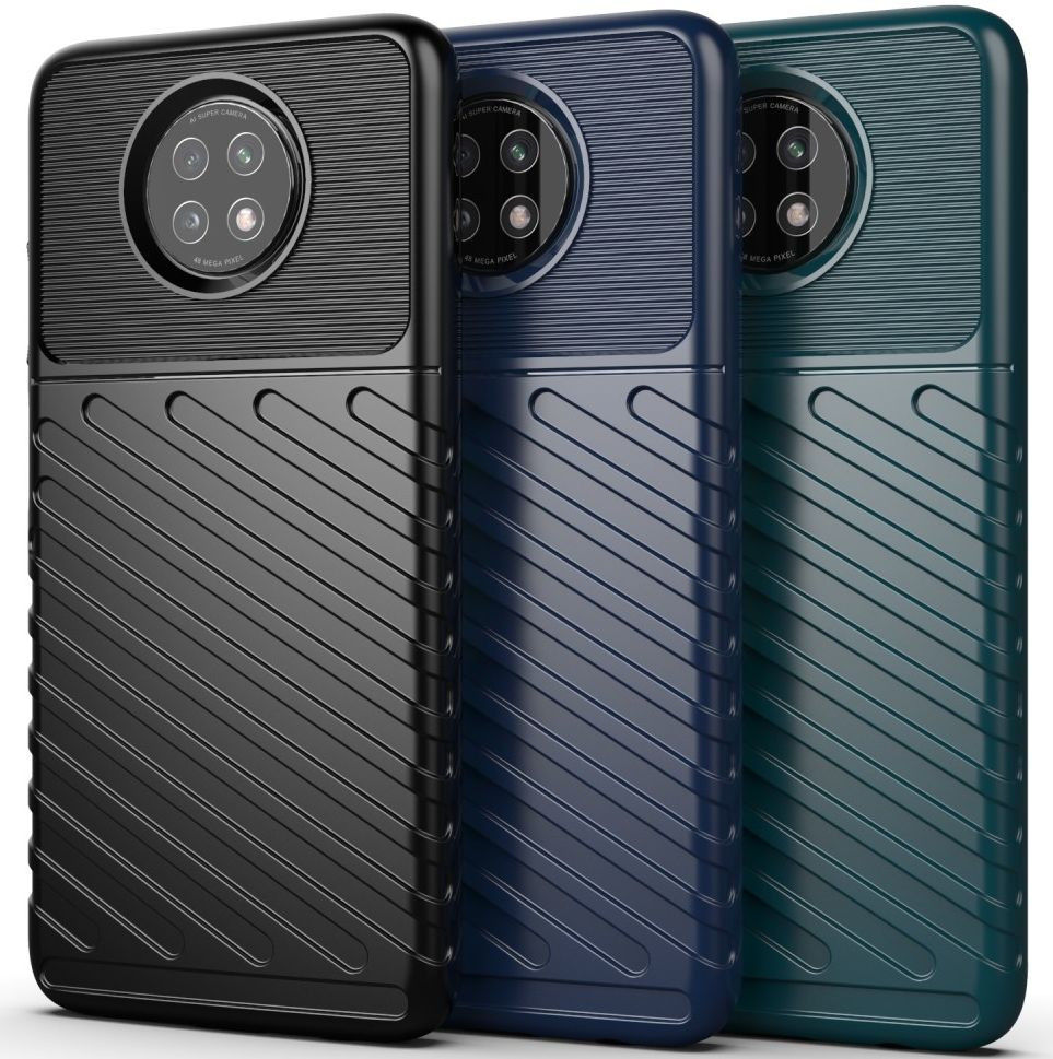 Xiaomi Redmi Note 9T Thunder Series Hoesje Back Cover TPU Blauw | gsmpunt