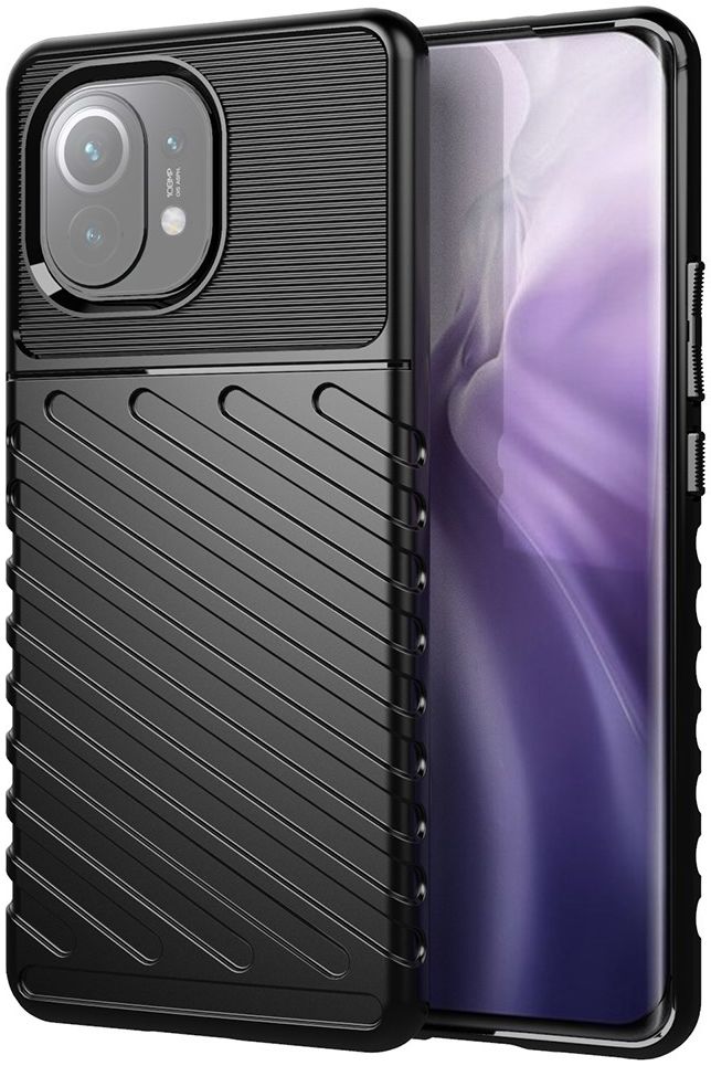 Xiaomi Mi 11 Thunder Series Hoesje Back Cover TPU Zwart | gsmpunt