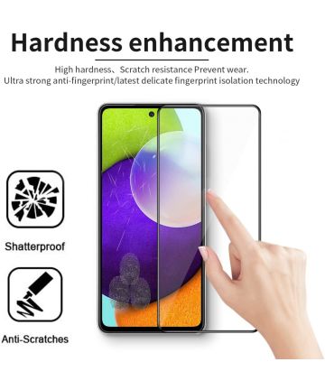 Samsung Galaxy A52 / A52S Screen Protector Arc Edge Tempered Glass | GSMpunt.nl