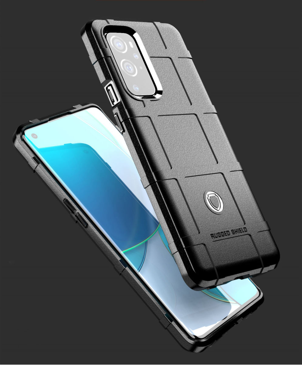 OnePlus 9 Pro Hoesje Shock Proof Rugged Shield Back Cover Blauw | gsmpunt