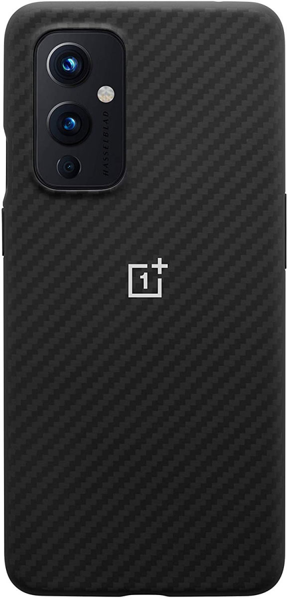 Origineel OnePlus 9 Hoesje Karbon Back Cover Zwart | gsmpunt