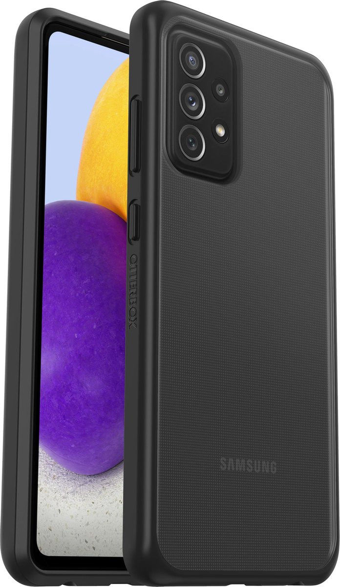 OtterBox React Samsung Galaxy A72 Hoesje Transparant Zwart | gsmpunt