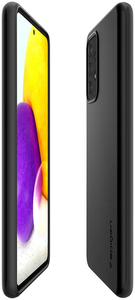 Spigen Thin Fit Samsung Galaxy A72 Hoesje Back Cover Zwart | gsmpunt