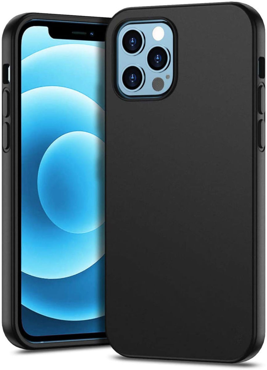 Apple iPhone 12 / 12 Pro Hoesje Flexibel en Dun TPU Zwart | gsmpunt