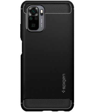 Spigen Rugged Armor Xiaomi Redmi Note 10/10S Hoesje Back Cover Zwart ...