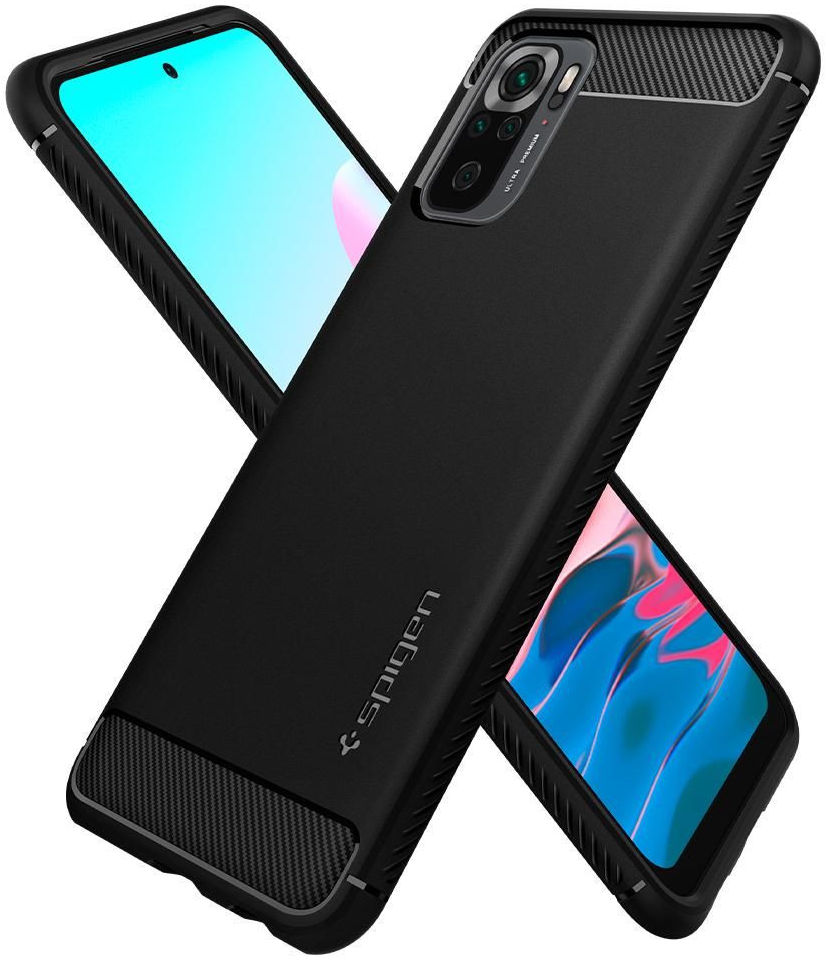 Spigen Rugged Armor Xiaomi Redmi Note 10/10S Hoesje Back Cover Zwart ...