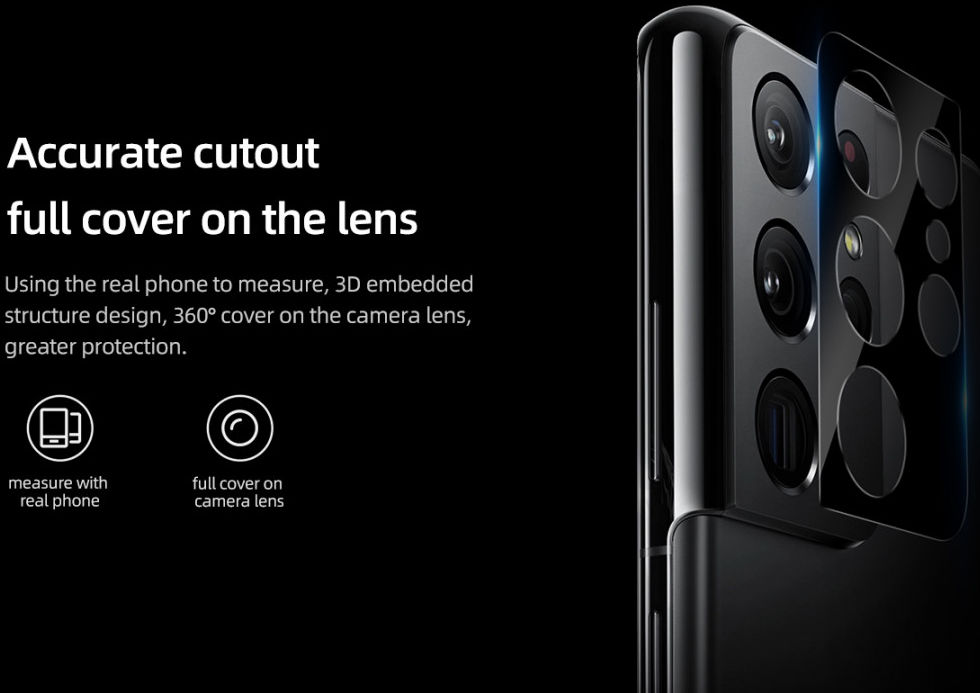 Nillkin Samsung Galaxy S21 Ultra Camera Lens Protector 0.22mm (2-Pack ...