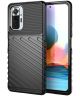 Xiaomi Redmi Note 10 Pro Hoesje TPU Thunder Design Back Cover Zwart ...