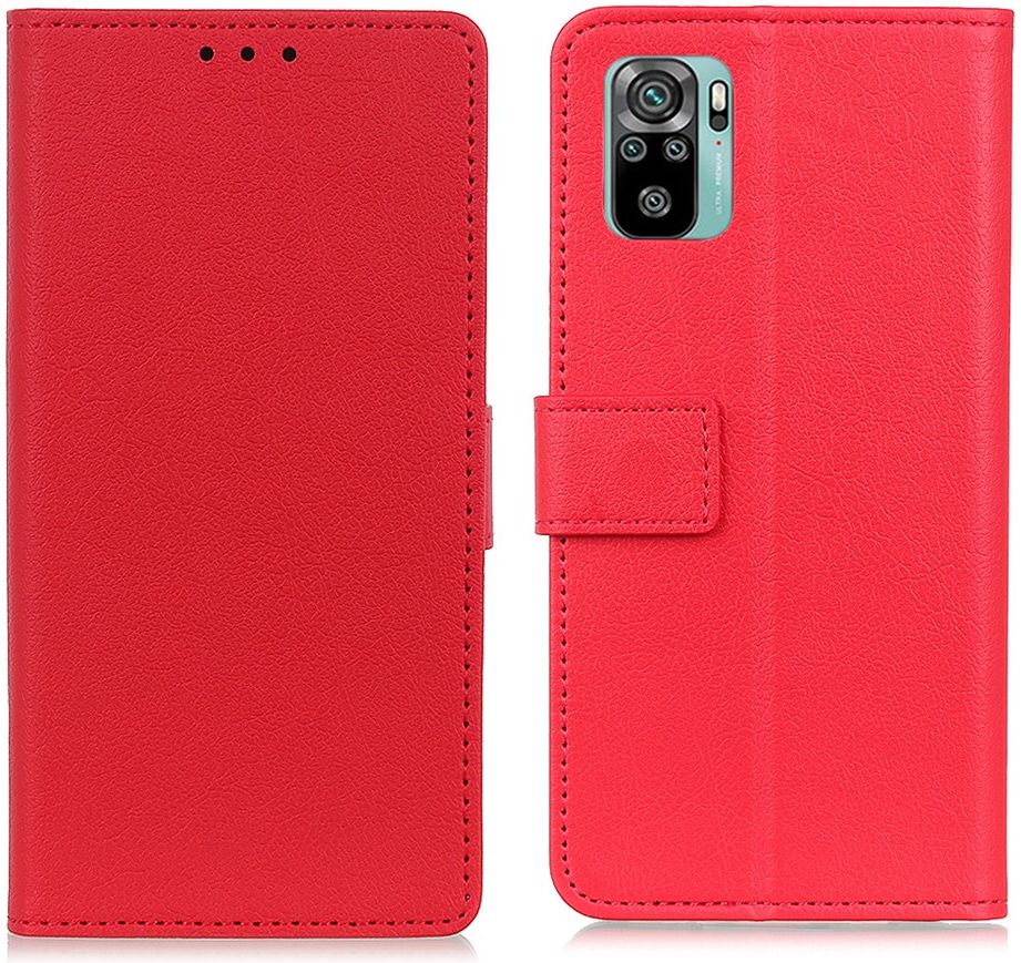 Xiaomi Redmi Note 10 / 10S Hoesje Wallet Book Case met Stand Rood ...