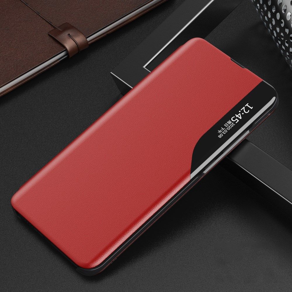 Xiaomi Redmi Note 10 / 10S Hoesje View Book Case Hoesje Rood | GSMpunt.nl