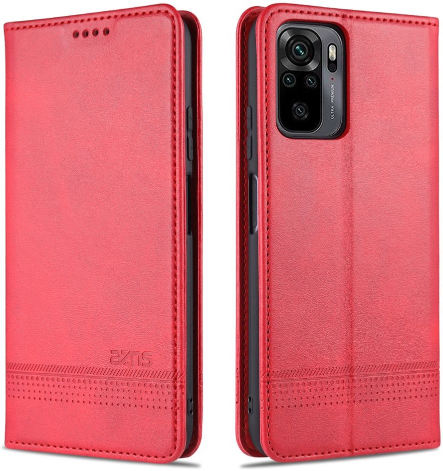 Xiaomi Redmi Note 10 / 10S Hoesje Portemonnee Book Case Rood | gsmpunt