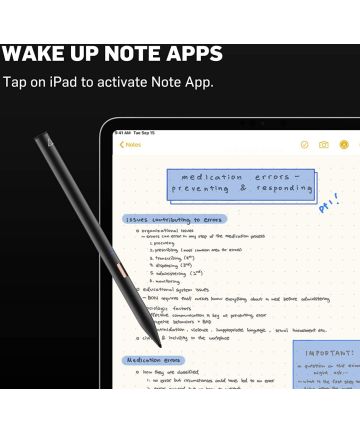 Adonit Stylus Note 2 Waterbestendige Stylus Pen Zwart | GSMpunt.nl