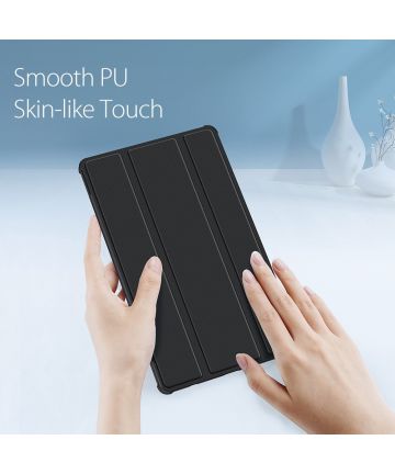 Dux Ducis Toby Samsung Galaxy Tab A7 Lite Hoes Tri-Fold Bookcase Zwart ...