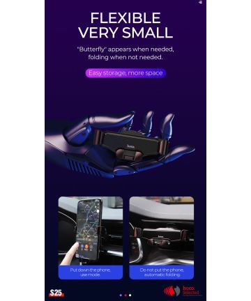 Hoco S25 360° Verstelbare Gravity Ventilatierooster Telefoonhouder ...