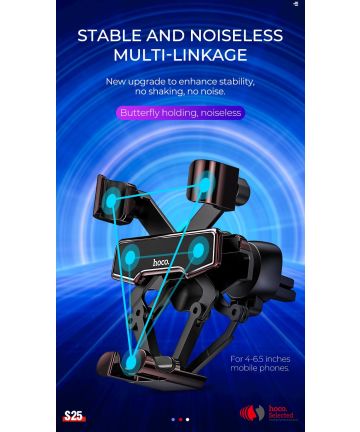 Hoco S25 360° Verstelbare Gravity Ventilatierooster Telefoonhouder ...