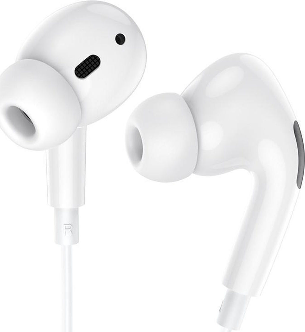 Hoco M1 Pro Bedrade In-Ear Oordopjes met Lightning Connector Wit | gsmpunt