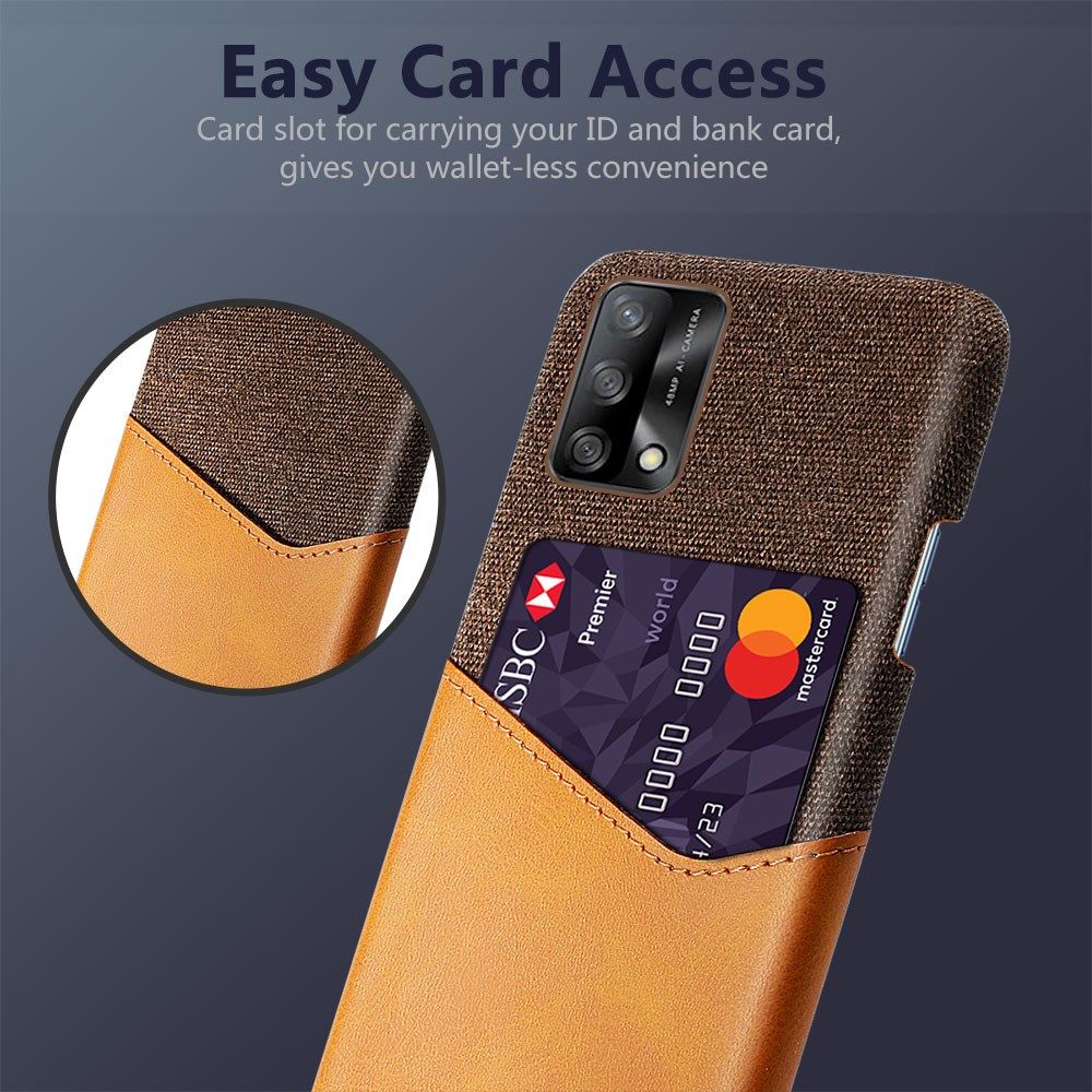 Oppo A74 4G Hoesje met Kaartsleuf Back Cover Oranje | GSMpunt.nl