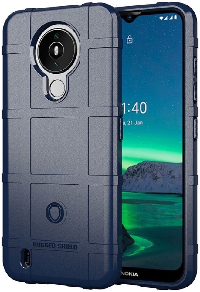 Nokia 1.4 Hoesje Rugged Shield Blauw | GSMpunt.nl