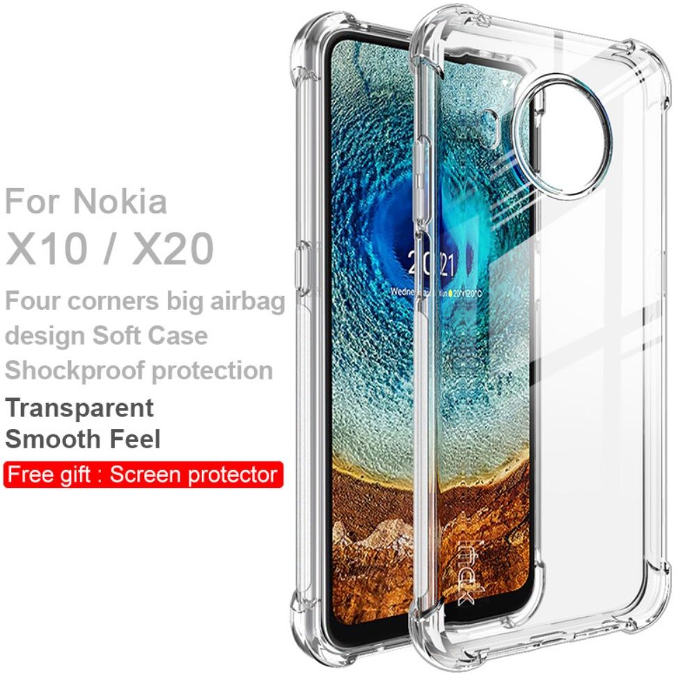 IMAK Nokia X10 / X20 Hoesje TPU met Screen Protector Transparant ...