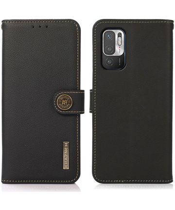 KHAZNEH Xiaomi Redmi Note 105G/Poco M3 Pro Hoesje RFID Book Case Zwart ...