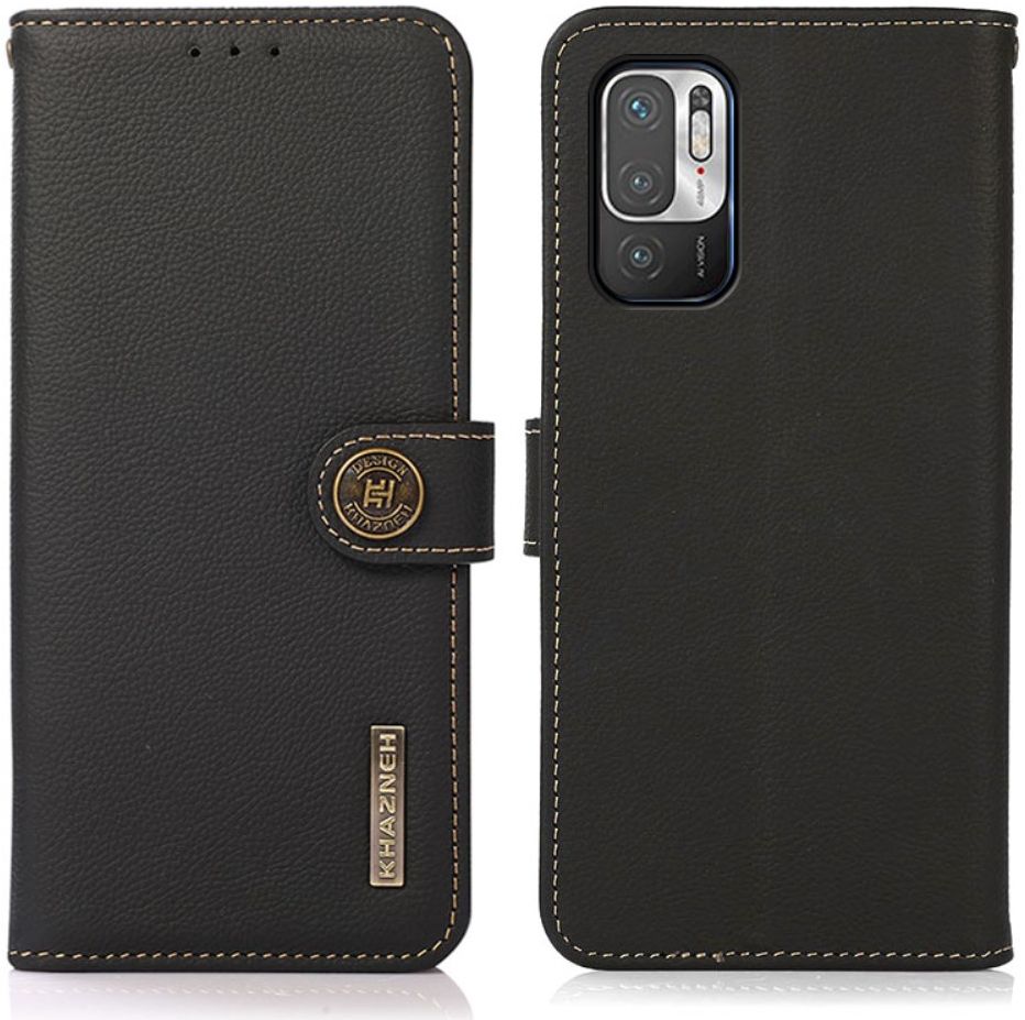 KHAZNEH Xiaomi Redmi Note 105G/Poco M3 Pro Hoesje RFID Book Case Zwart ...