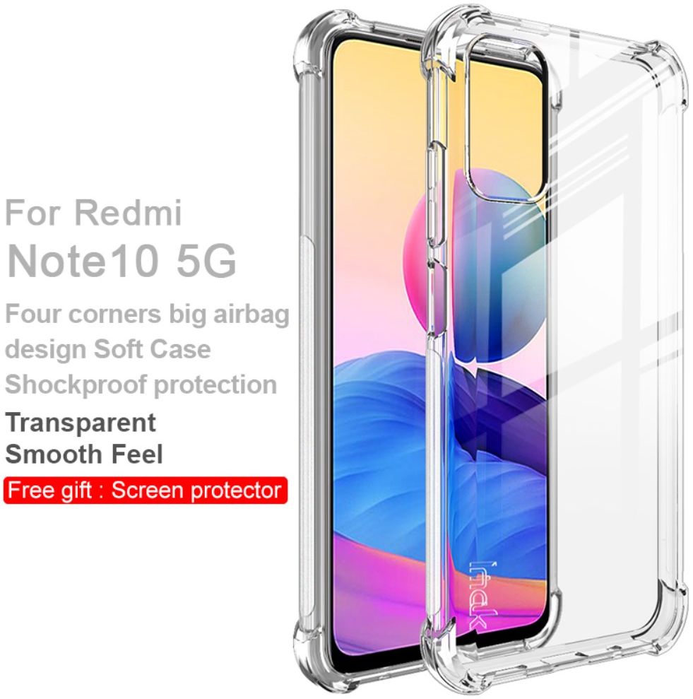 Xiaomi Redmi Note 10 5G/Poco M3 Pro Hoesje met Screen Protector Clear ...