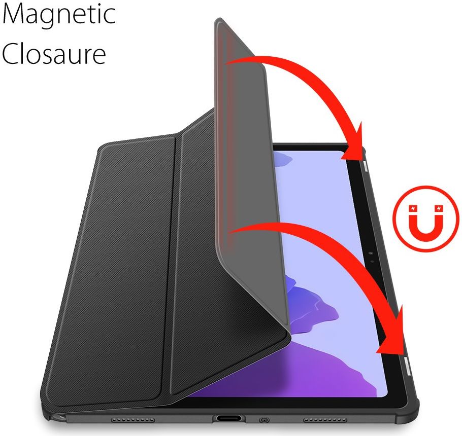 Dux Ducis Toby Samsung Galaxy Tab A7 2020 Hoes Tri-Fold Bookcase Zwart ...