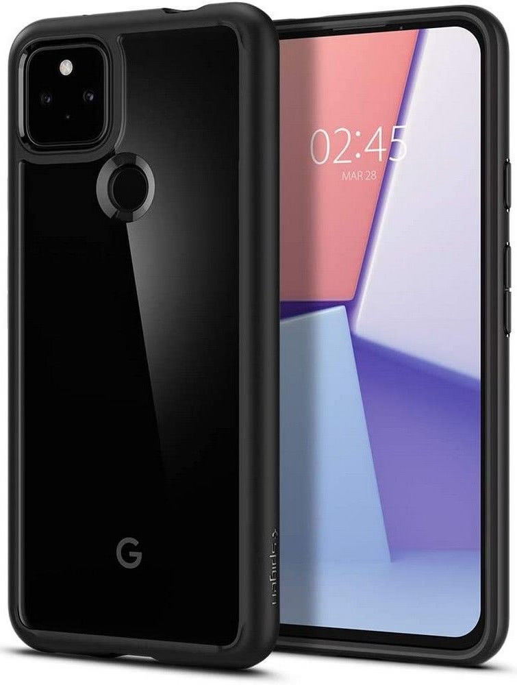 Spigen Ultra Hybrid Google Pixel 5a Hoesje Transparant/Zwart | gsmpunt