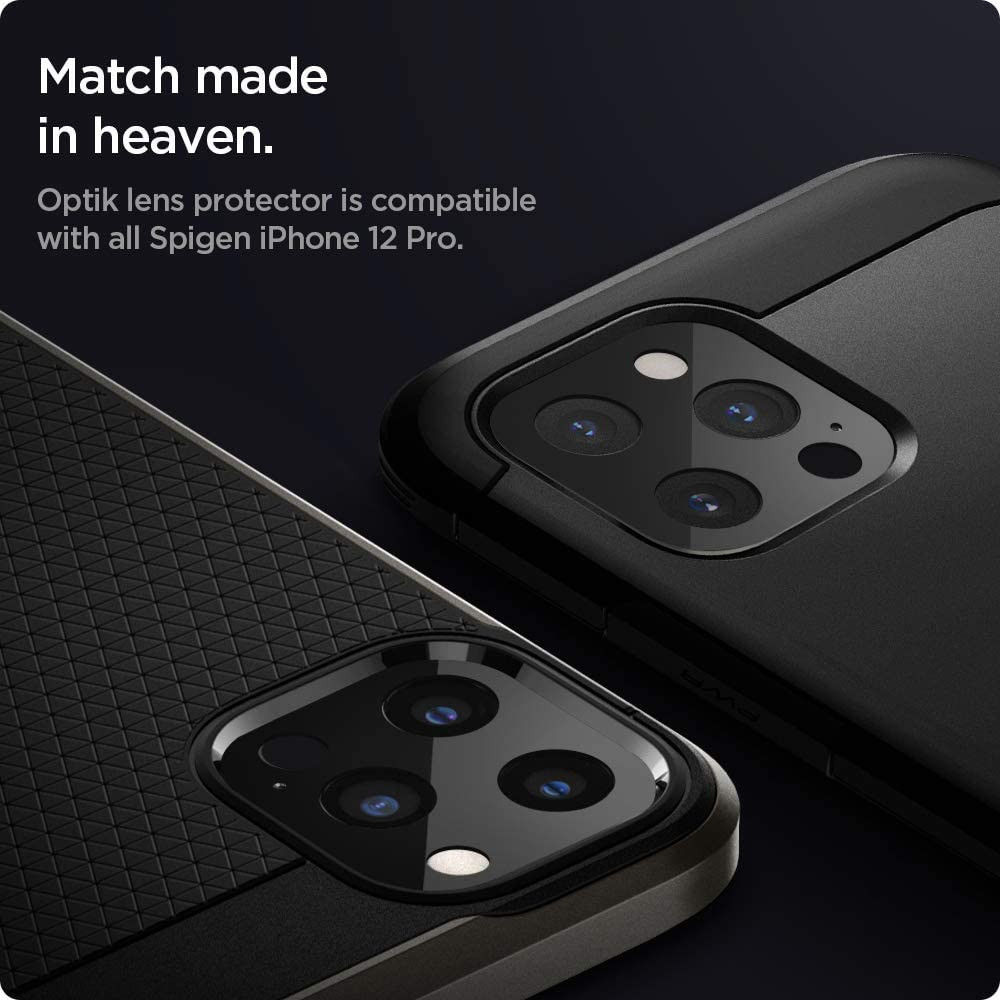Spigen Optik Apple iPhone 12 Pro Camera Lens Protector (2-Pack) Blauw ...