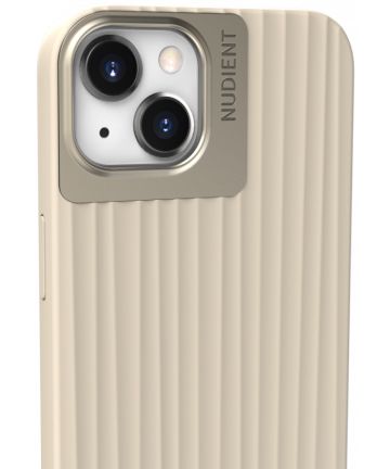 Nudient Bold Case Apple iPhone 13 Hoesje Back Cover Beige | GSMpunt.nl