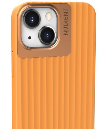 Nudient Bold Case Apple iPhone 13 Mini Hoesje Back Cover Oranje | GSMpunt.nl