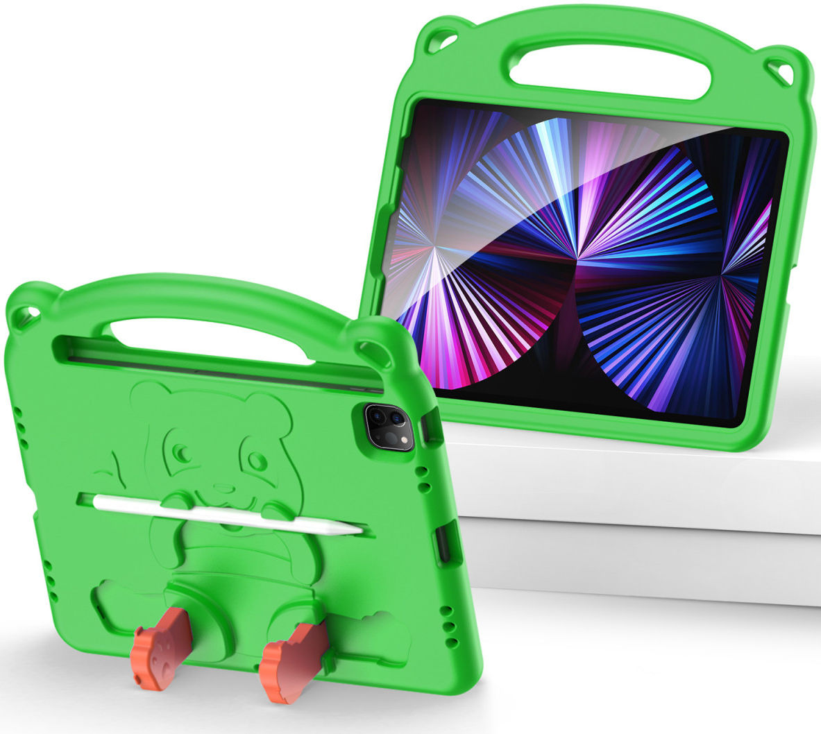 Dux Ducis Panda iPad Air (2020/2022) / Pro 11 Kinder Tablethoes Groen ...