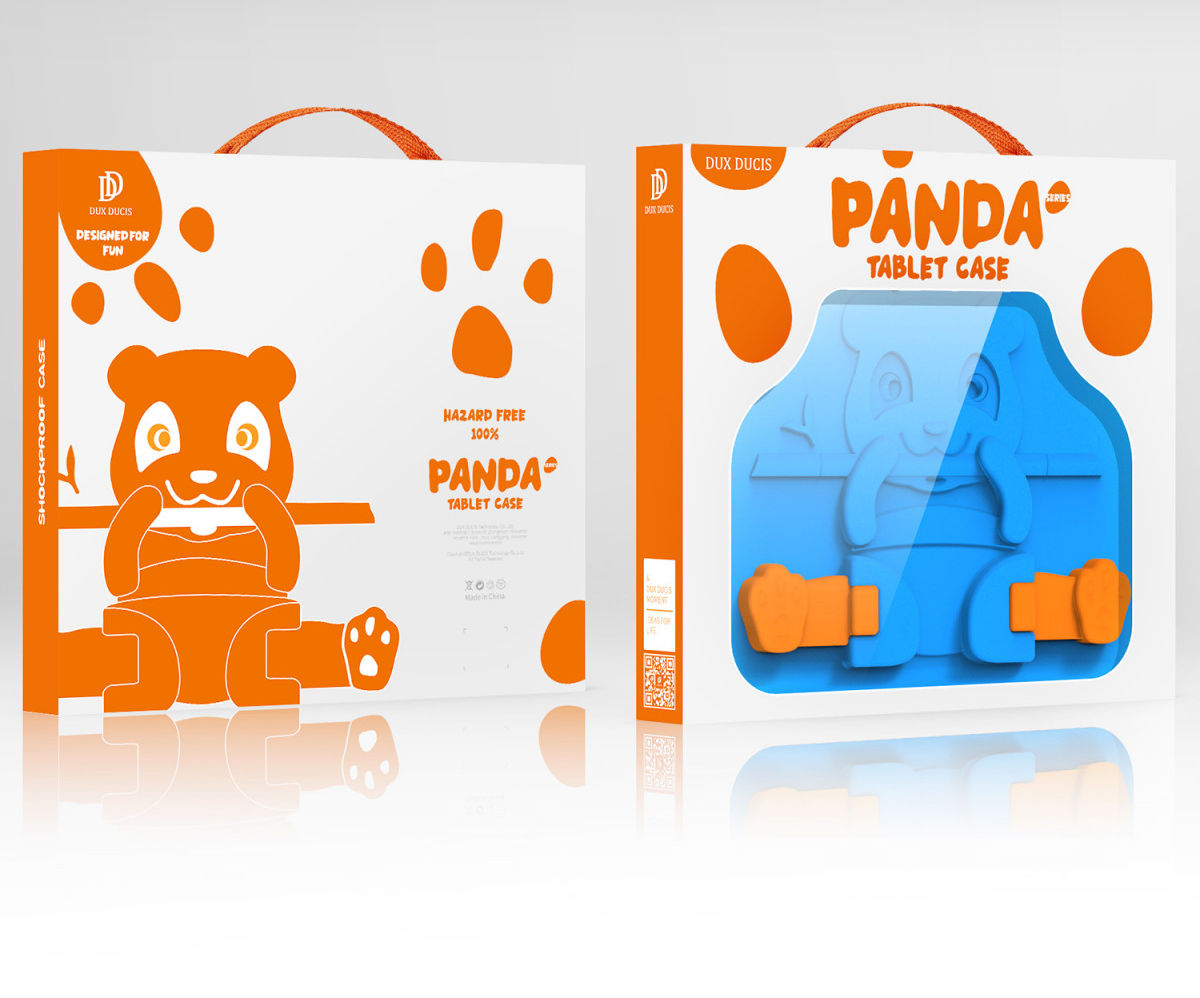 Dux Ducis Panda Samsung Galaxy Tab A7 (2020) Kinder Tablethoes Blauw ...