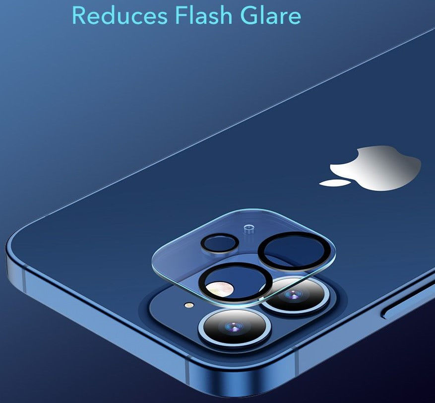 ESR Apple iPhone 12 Camera Lens Protector 2-Pack Zwart | GSMpunt.nl