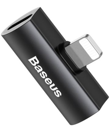 Baseus Splitter Apple Lightning naar 2x Apple Lightning Zwart | GSMpunt.nl