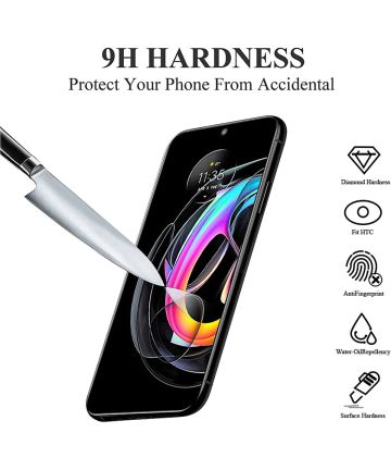 Motorola Defy (2021) Screen Protector 0.3mm Arc Edge Tempered Glass ...