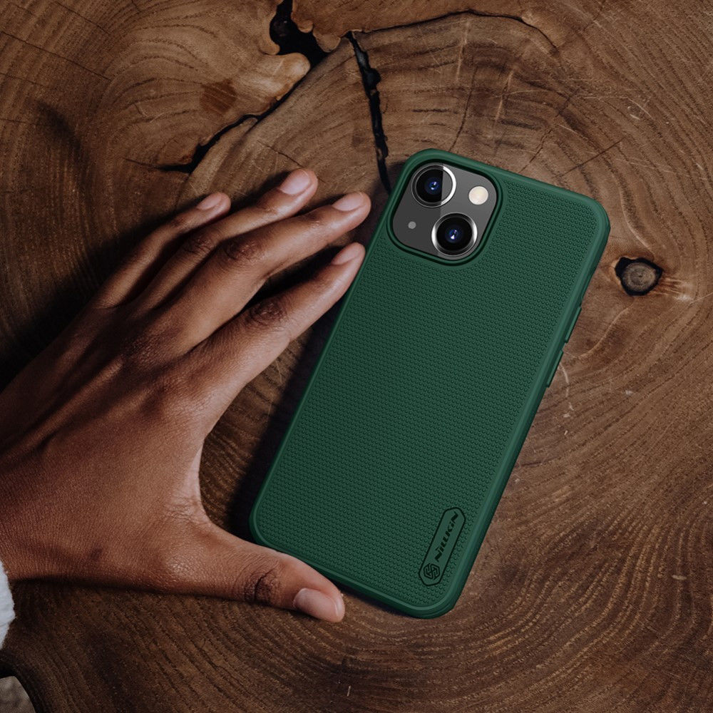 Nillkin Super Frosted Shield iPhone 13 Mini Hoesje Groen | gsmpunt