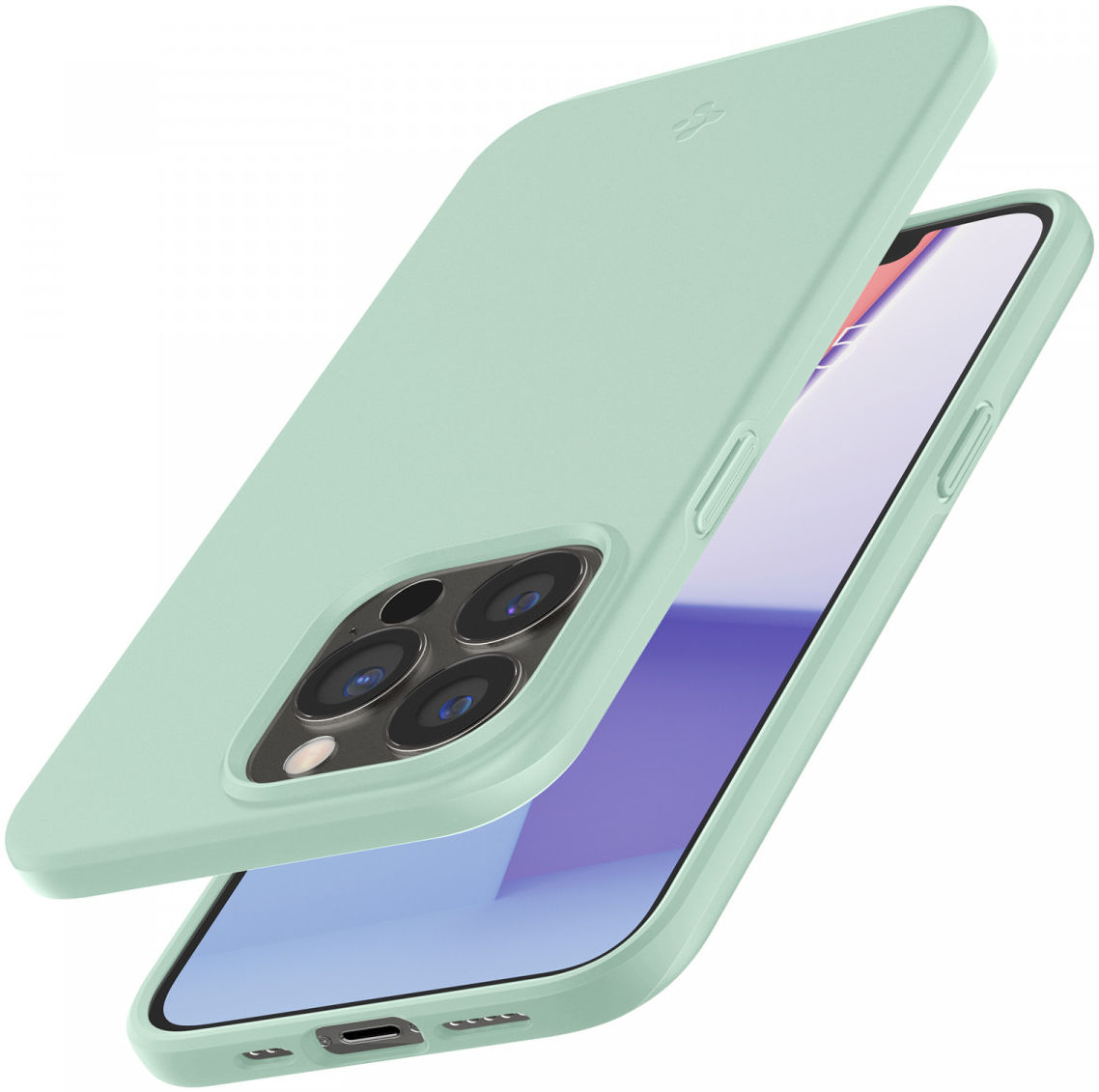 Spigen Thin Fit Apple iPhone 13 Pro Ultra Dun Hoesje Mint Groen | gsmpunt