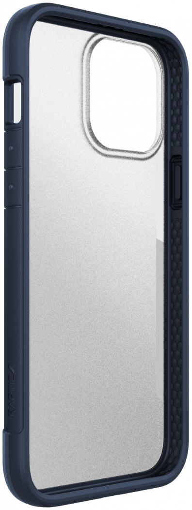 Raptic Terrain Apple iPhone 13 Pro Max Hoesje Transparant/Blauw | gsmpunt