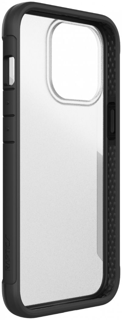 Raptic Terrain Apple iPhone 13 Pro Hoesje Transparant/Zwart | gsmpunt